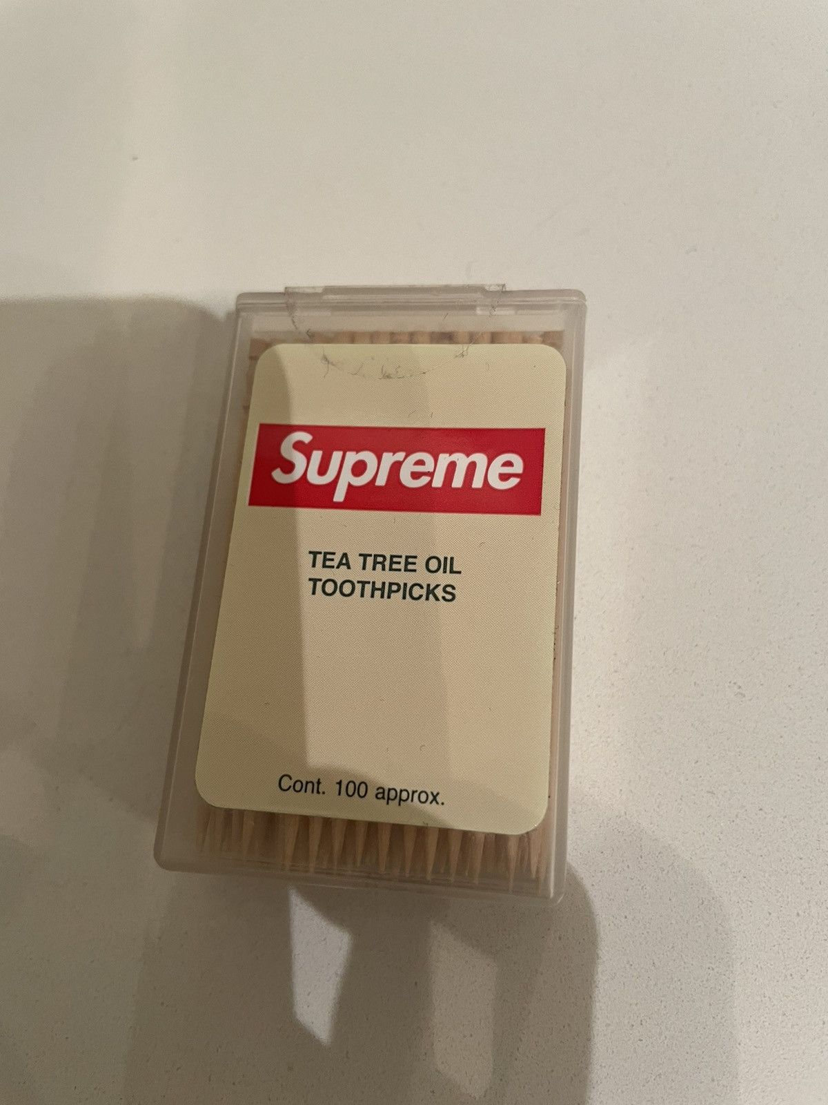 Supreme Rare Supreme Toothpicks Box logo | Grailed