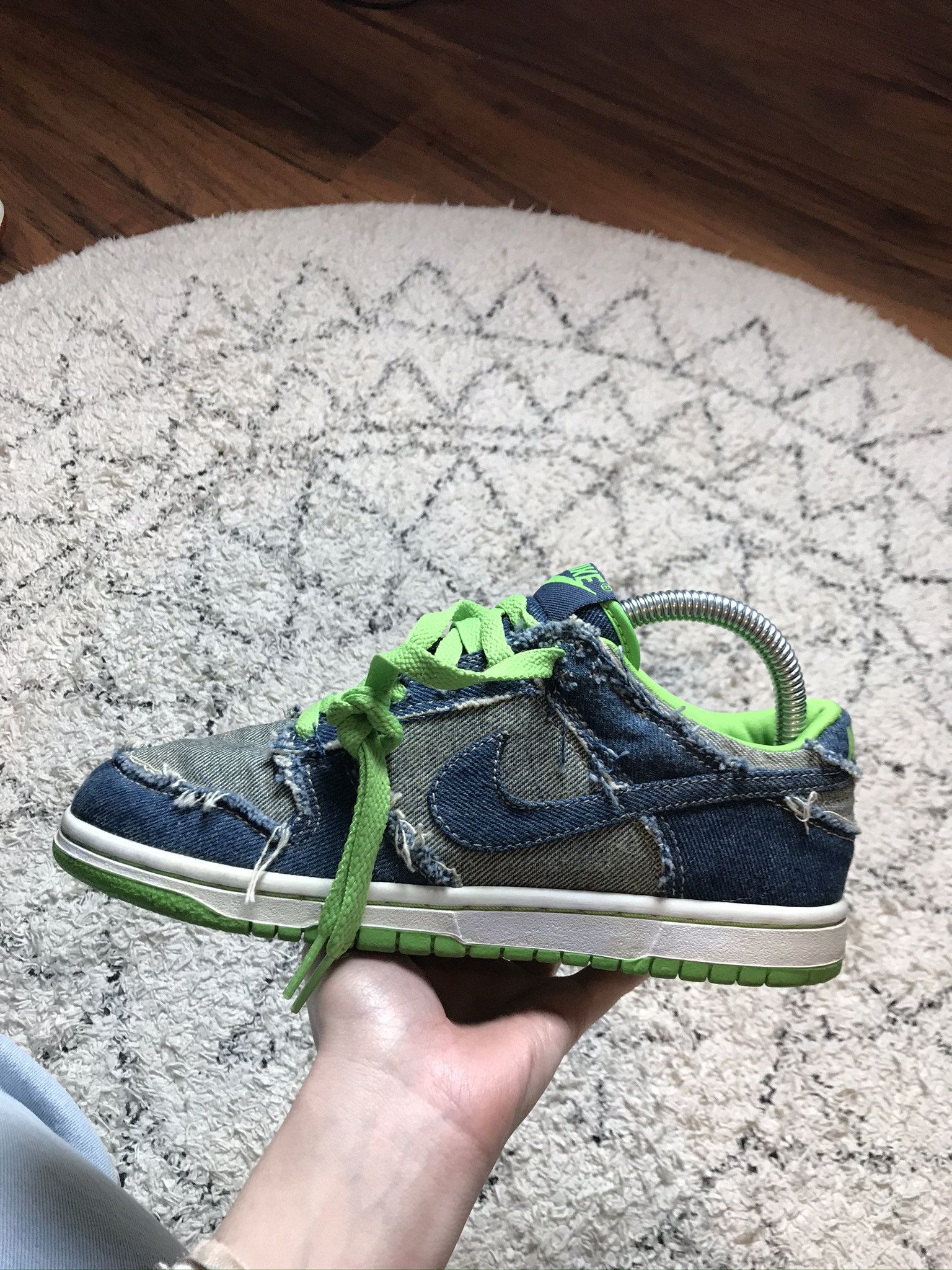 Nike × Vintage nike Dunk 'Denim Hulk' low 2004 GS rare vintage | Grailed