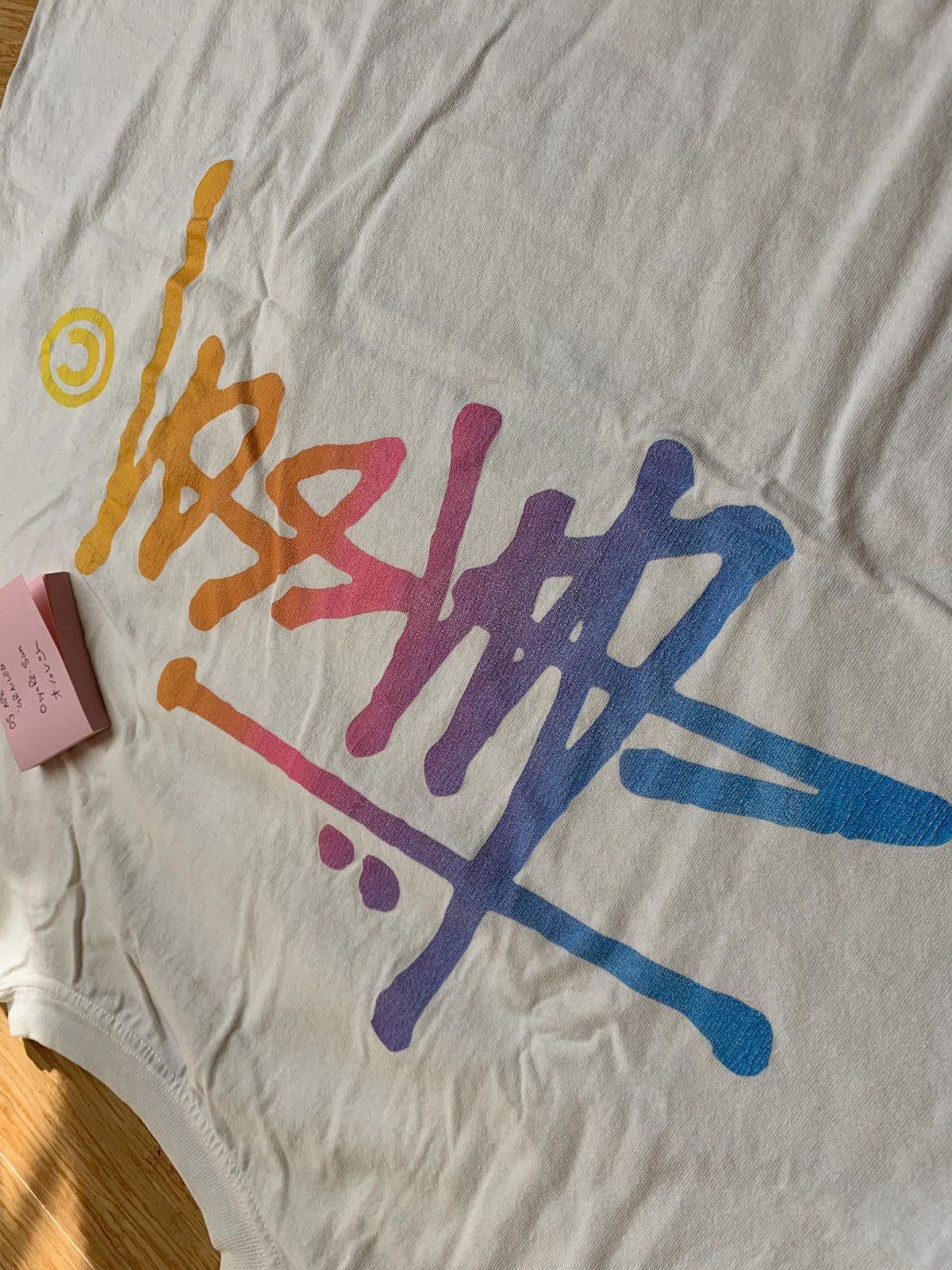 Stussy × Vintage Stüssy Neon Rainbow Logo | Grailed