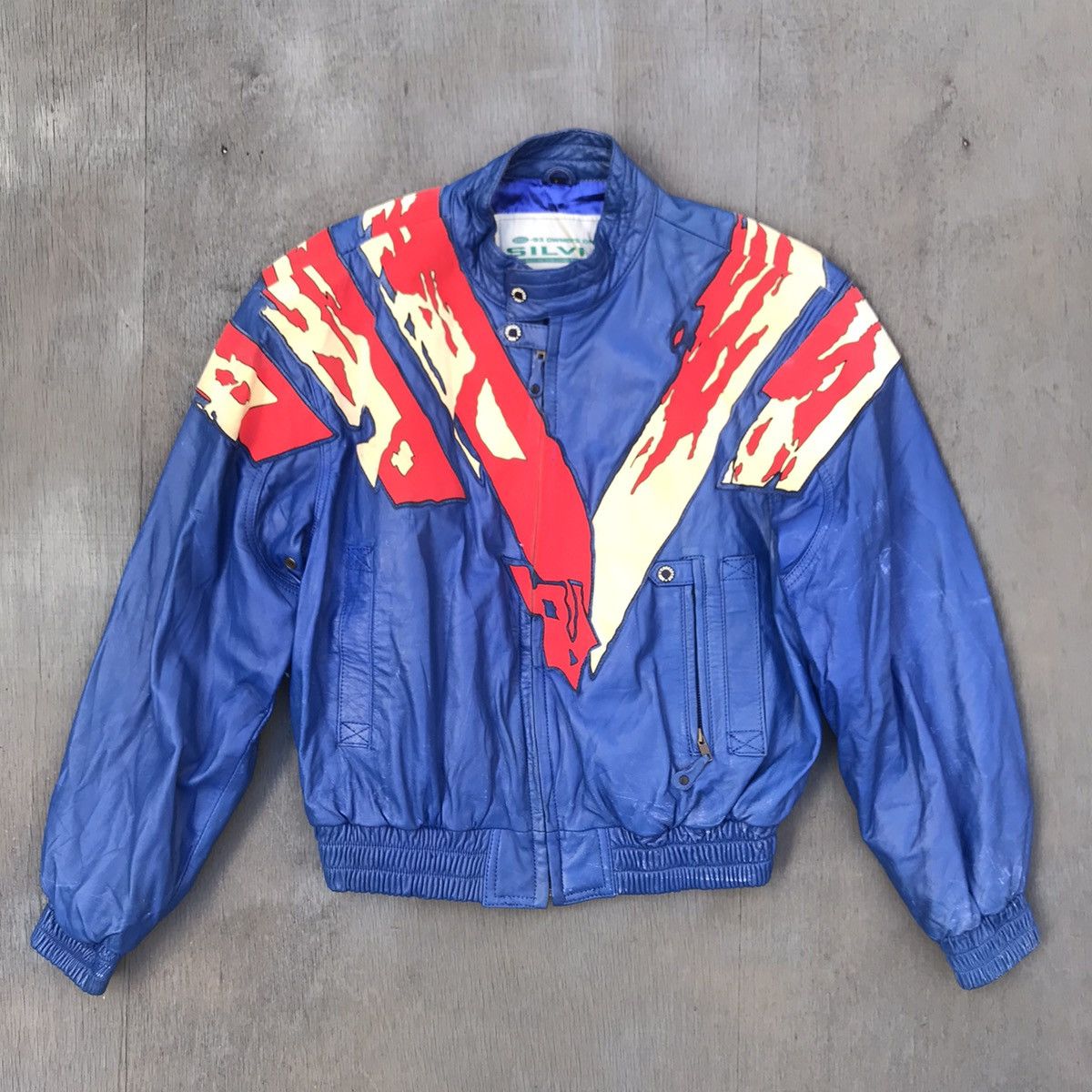 Leather Jacket × Racing × Vintage Vintage Kadoya Full Leather Flash ...