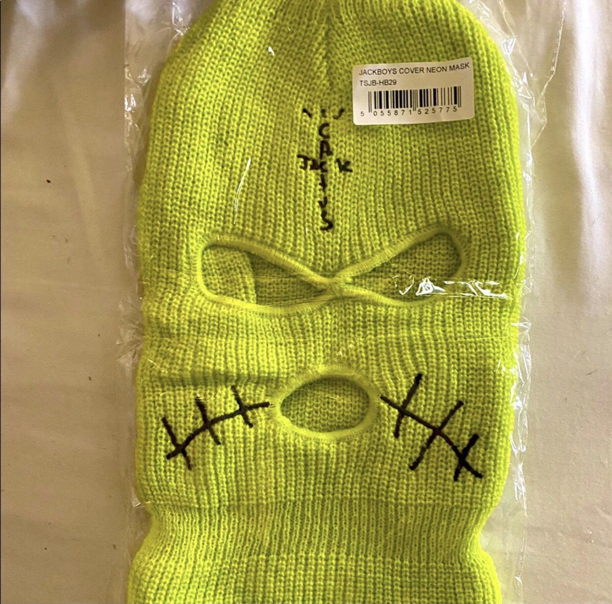 Travis Scott Jack Boys Cover Neon Mask | Grailed