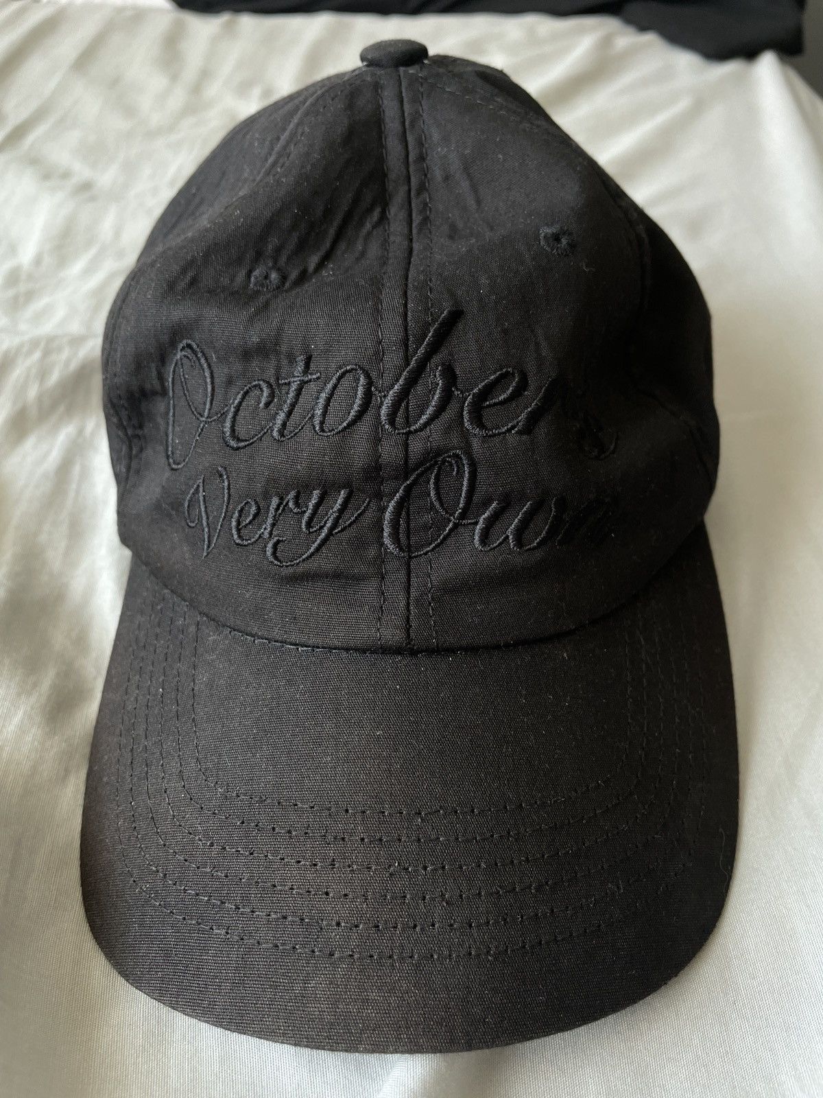 Drake × Octobers Very Own OVO script embroidered strapback hat cap owl ...
