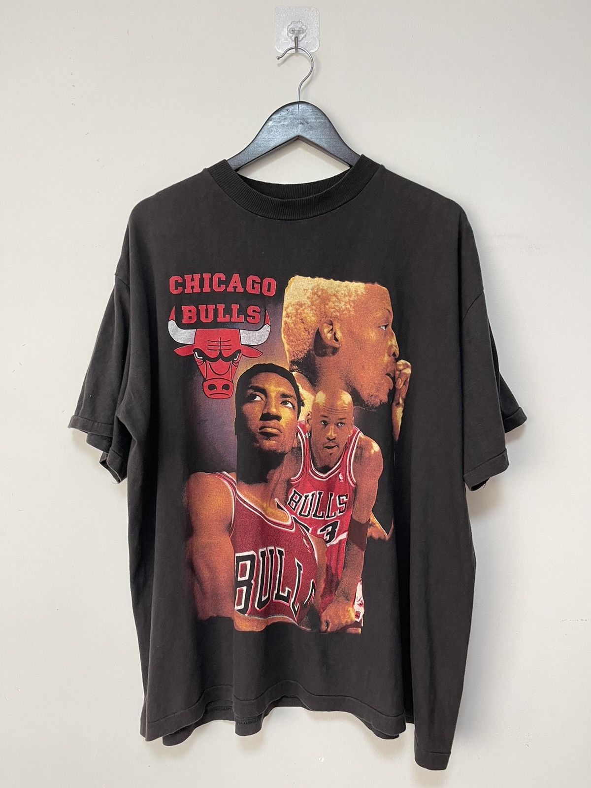 Vintage Vintage 90s Chicago Bulls bootleg Michael Jordan Rap tee | Grailed