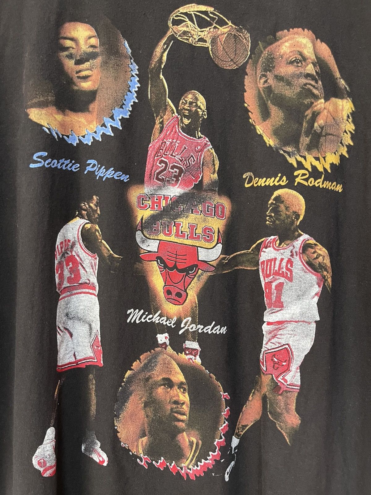 Vintage Vintage 90s Chicago Bulls bootleg Michael Jordan Rap tee | Grailed