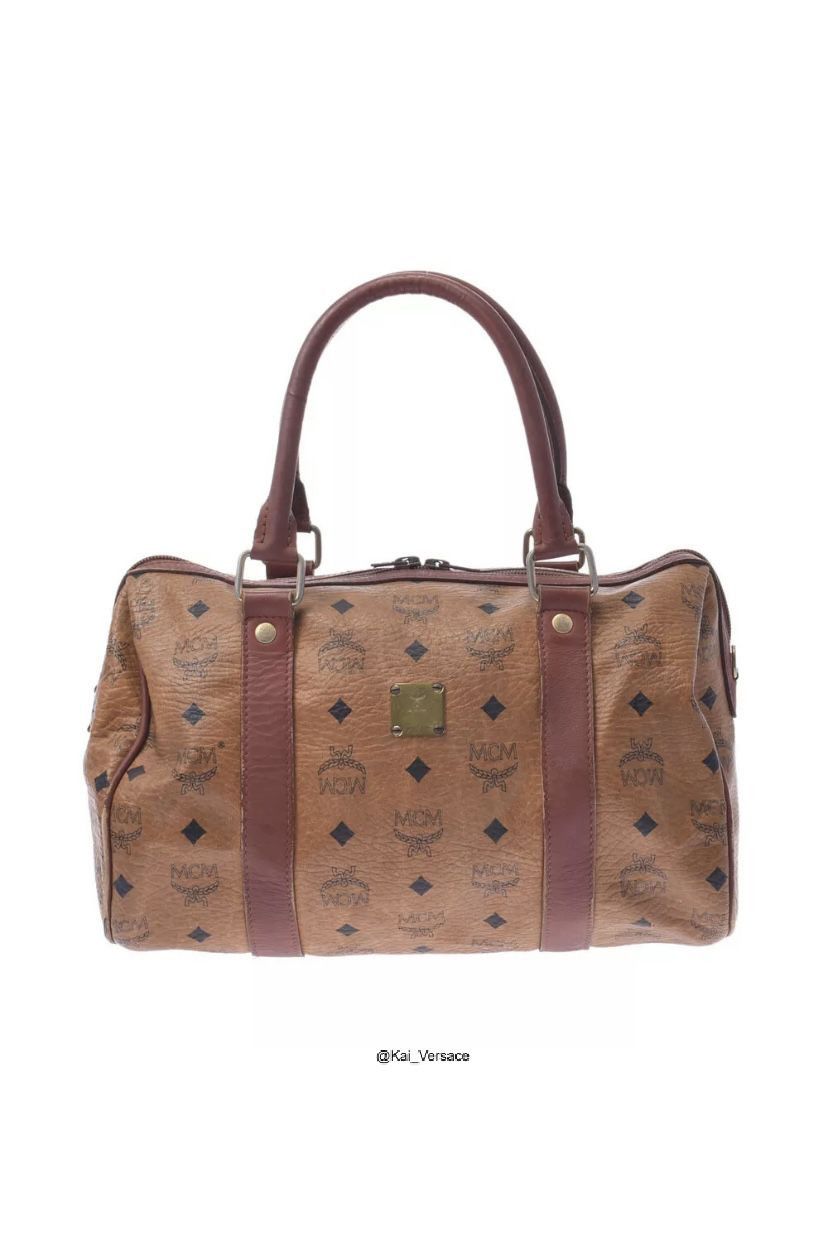 MCM Monogram Mini Hand Bag | Grailed
