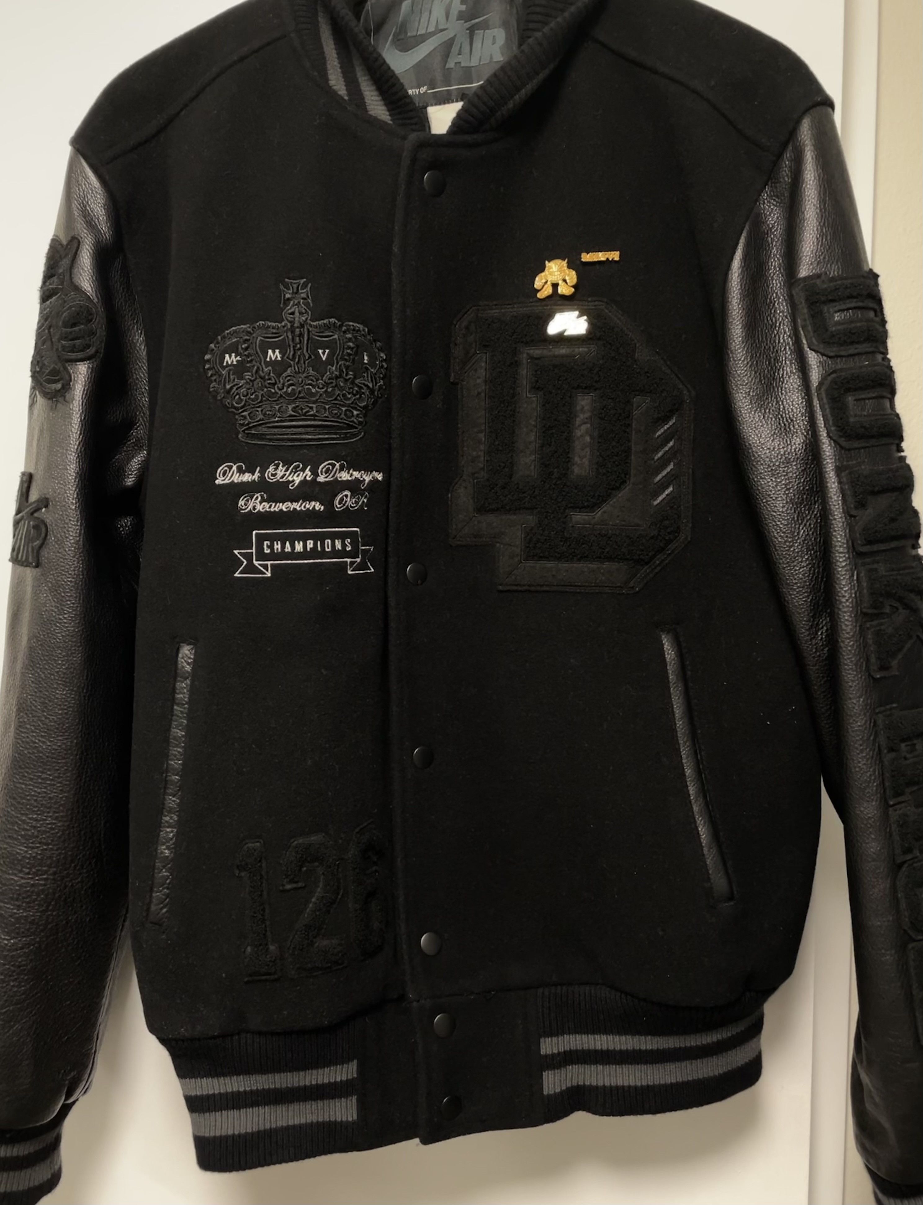 Nike Nike Dunk High Destroyers Staff Letterman Jacket | Grailed