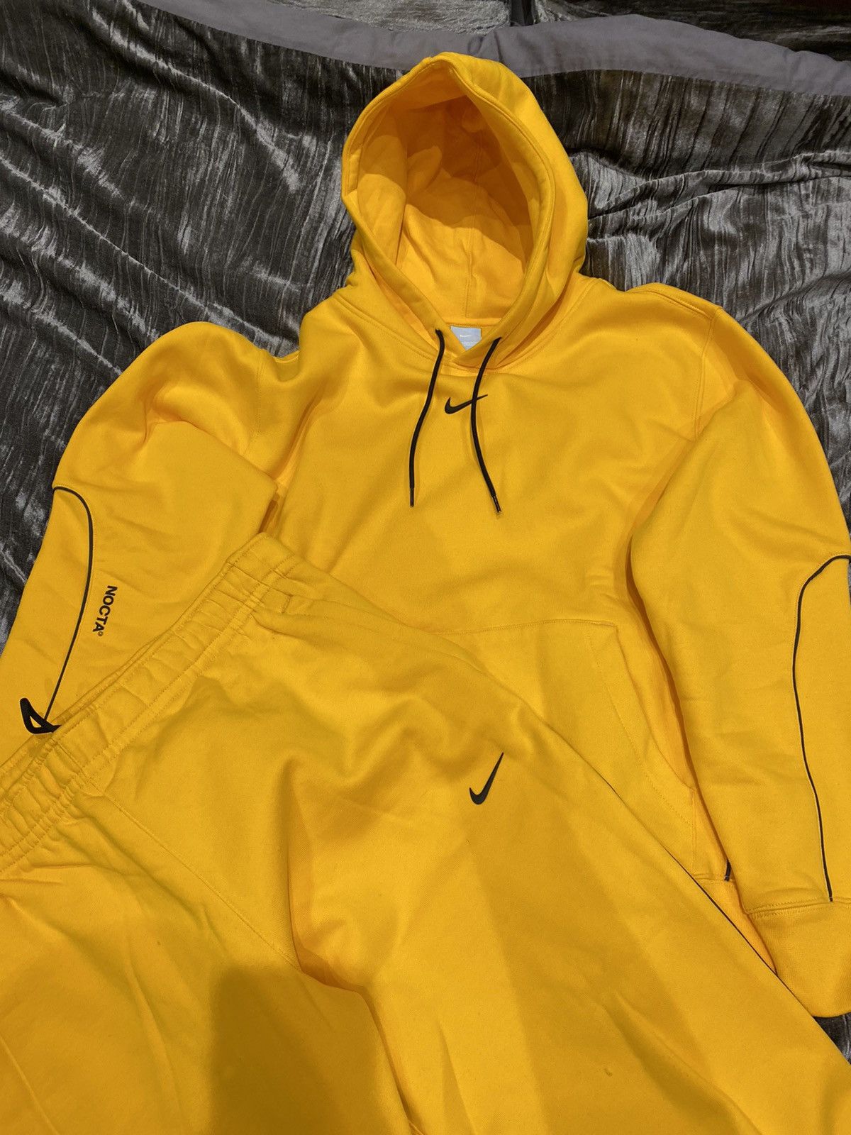 Nike NOCTA SUNSET YELLOW TRACKSUIT FULL SET | Grailed