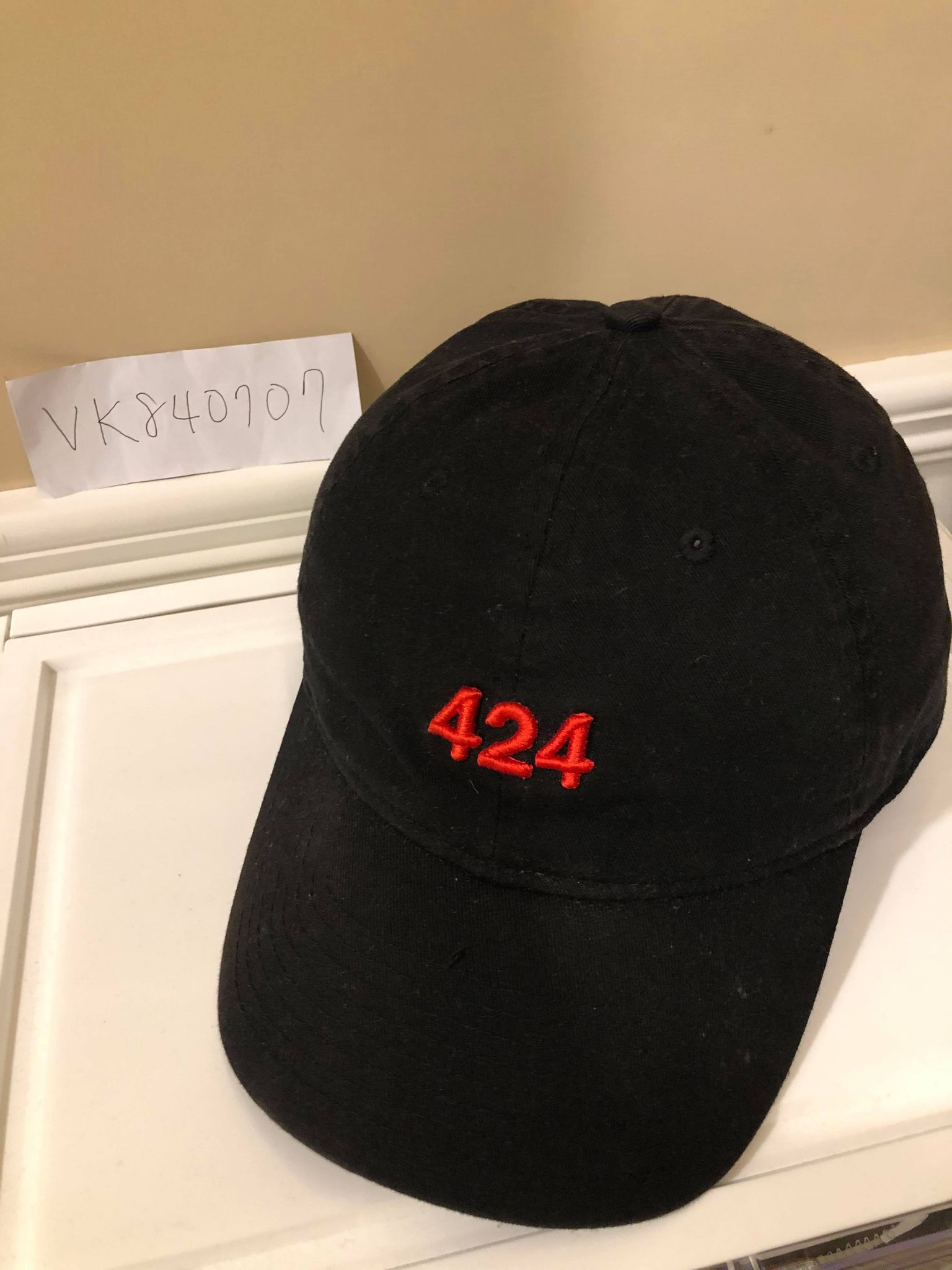 424 424 logo Black Cap | Grailed