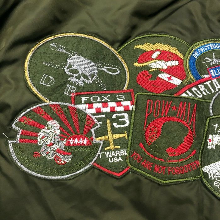 Other Flight Jacket with Military Style Patches POW USA | Grailed