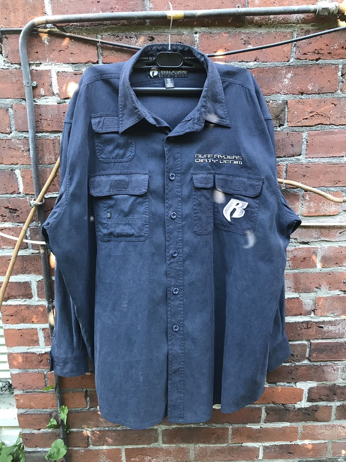 Rap Tees × Ruff Ryders × Vintage DMX Ruff Ryders dirty denim | Grailed