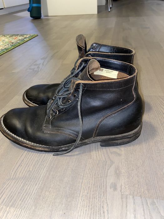 Viberg Viberg Black Leather Work Boots | Grailed