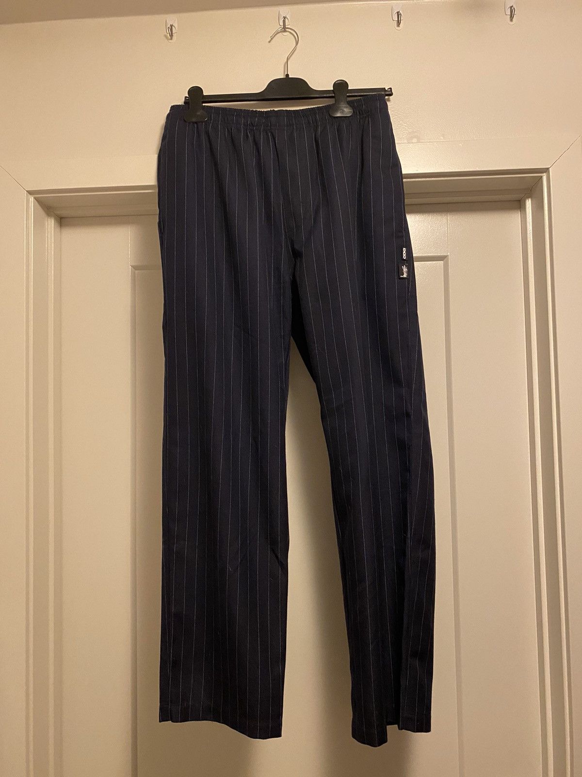 CDG CDG CDG × Stussy CDG X STÜSSY PIN STRIPED BEACH PANT | Grailed