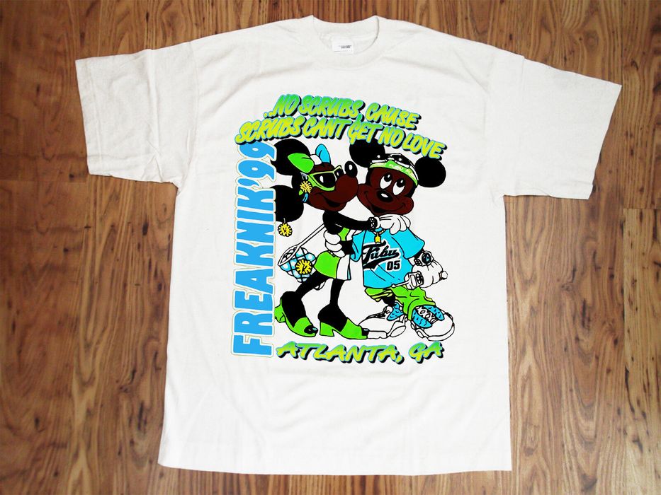 Gildan Freaknik Atlanta T Shirt Mickey White Raptees Freaknic | Grailed