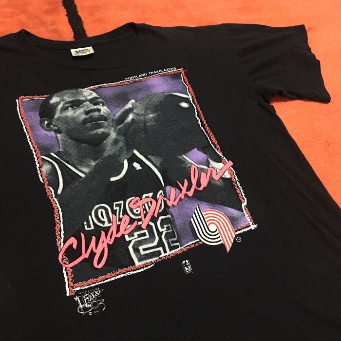 Vintage Vintage 90s Portland Blazer Clyde Drexler t shirt | Grailed