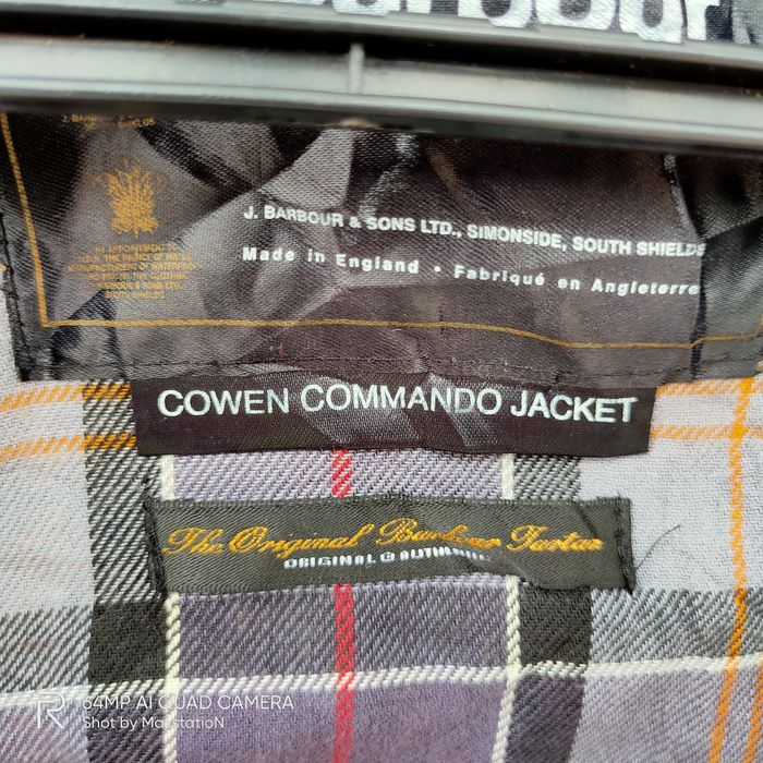 Barbour barbour cowen commando waxed jacket | Grailed
