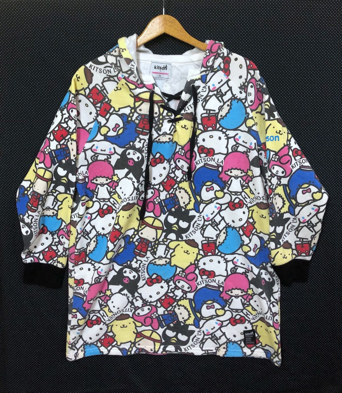 Vintage Vintage Hello Kitty Hoodie Full Print San Rio XL Murakami | Grailed