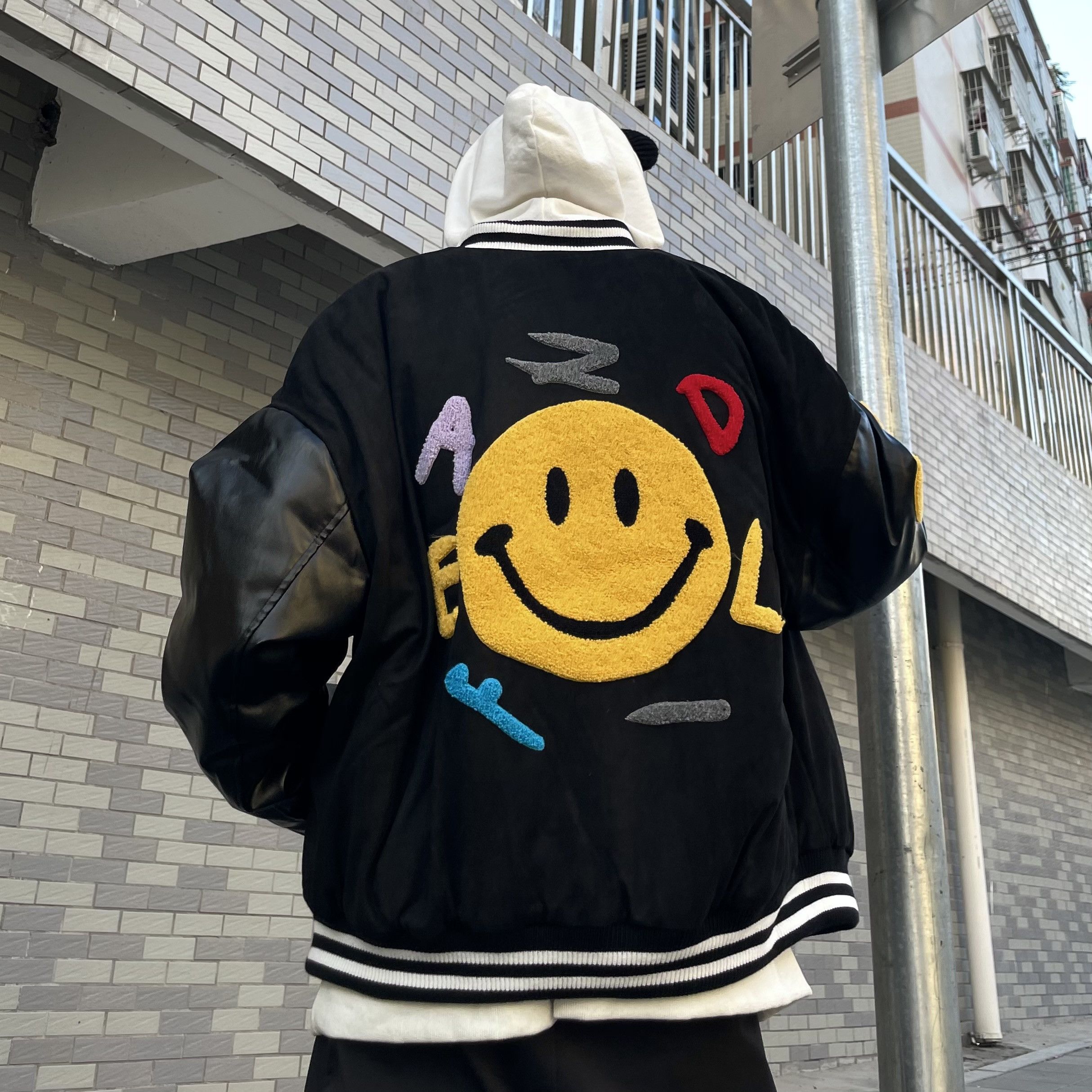 Vintage Asap rocky style smiles varsity jacket | Grailed