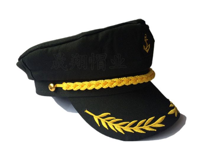 Vintage Retro flat top cap custom made for captain sailor cap | Grailed