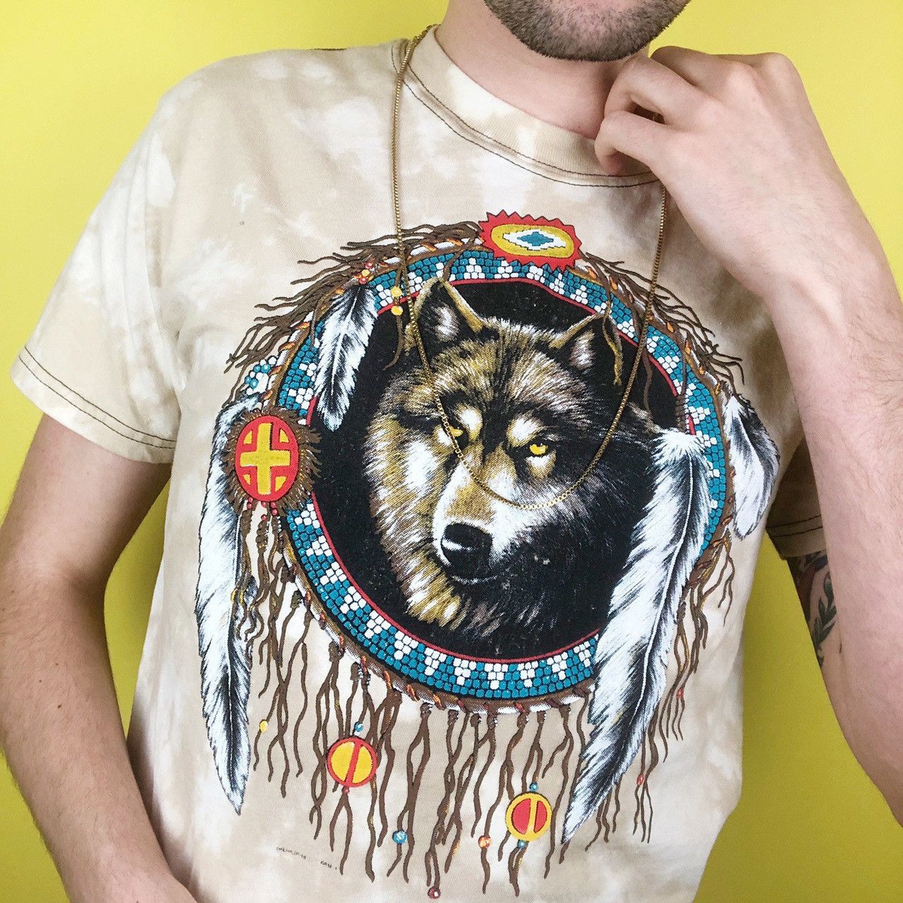 Vintage 90s Vintage Wolf Tee | Grailed