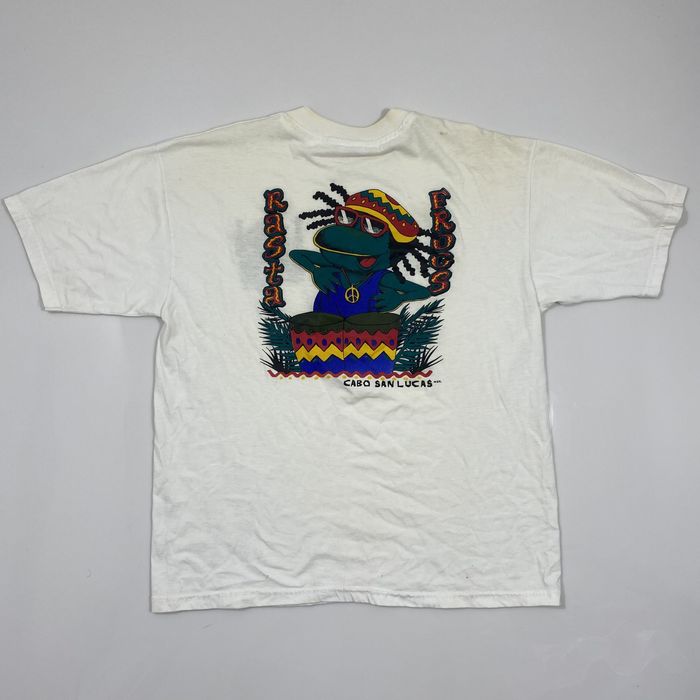 Vintage Vintage 90s Cabo San Lucas Rasta Frog T-shirt | Grailed