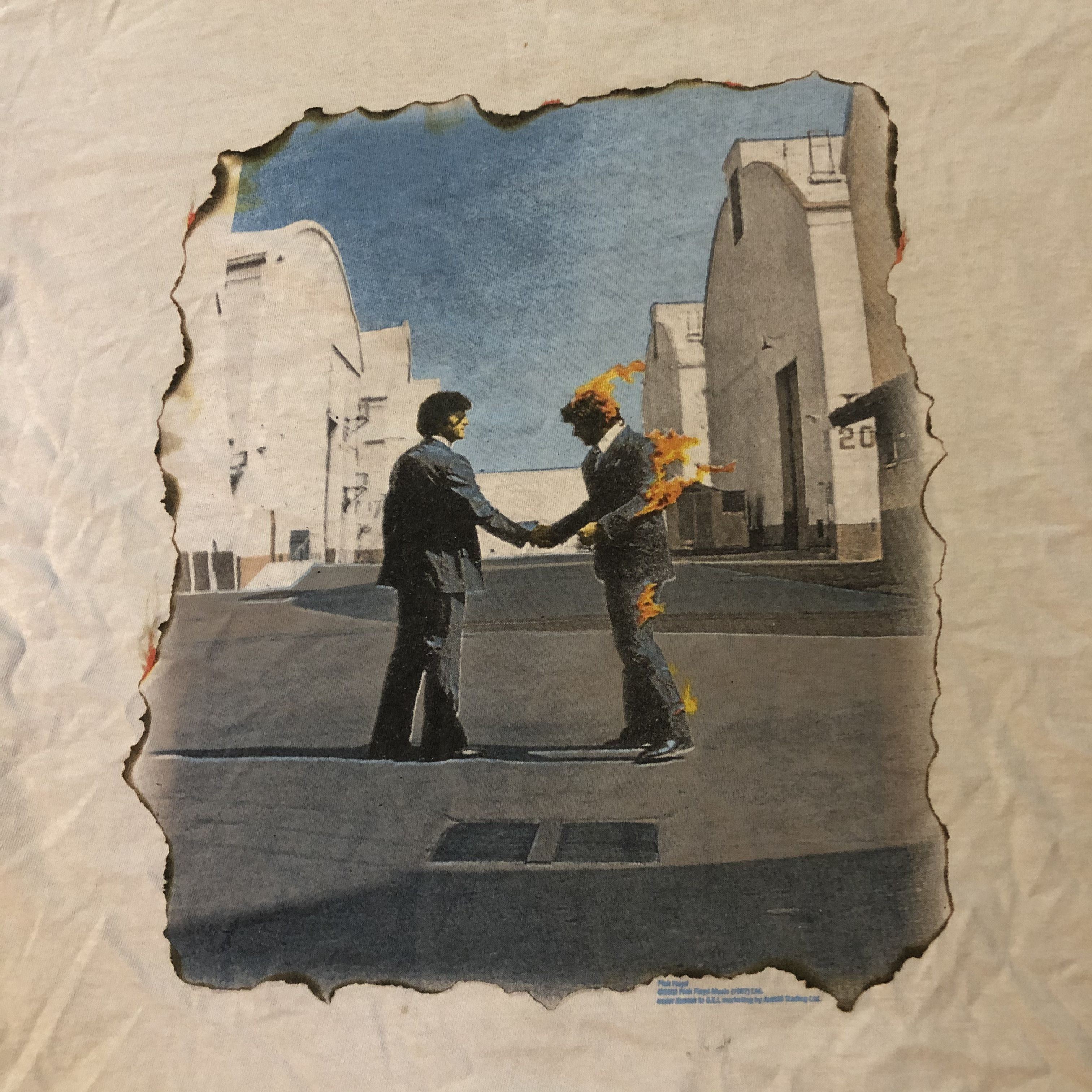 Vintage Vintage Pink Floyd Burning Man Album Cover Photo | Grailed