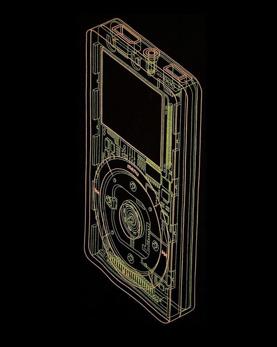 Apple iPod neon-schematic shirt | Grailed