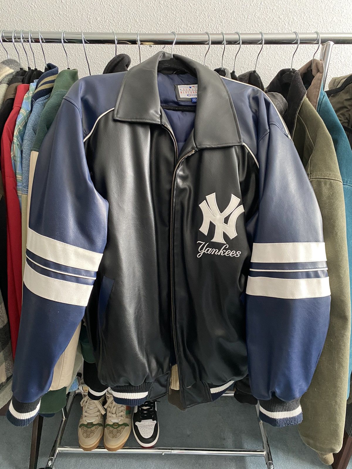 MLB × New York Yankees × Yankees New York Yankees Leather Jacket | Grailed
