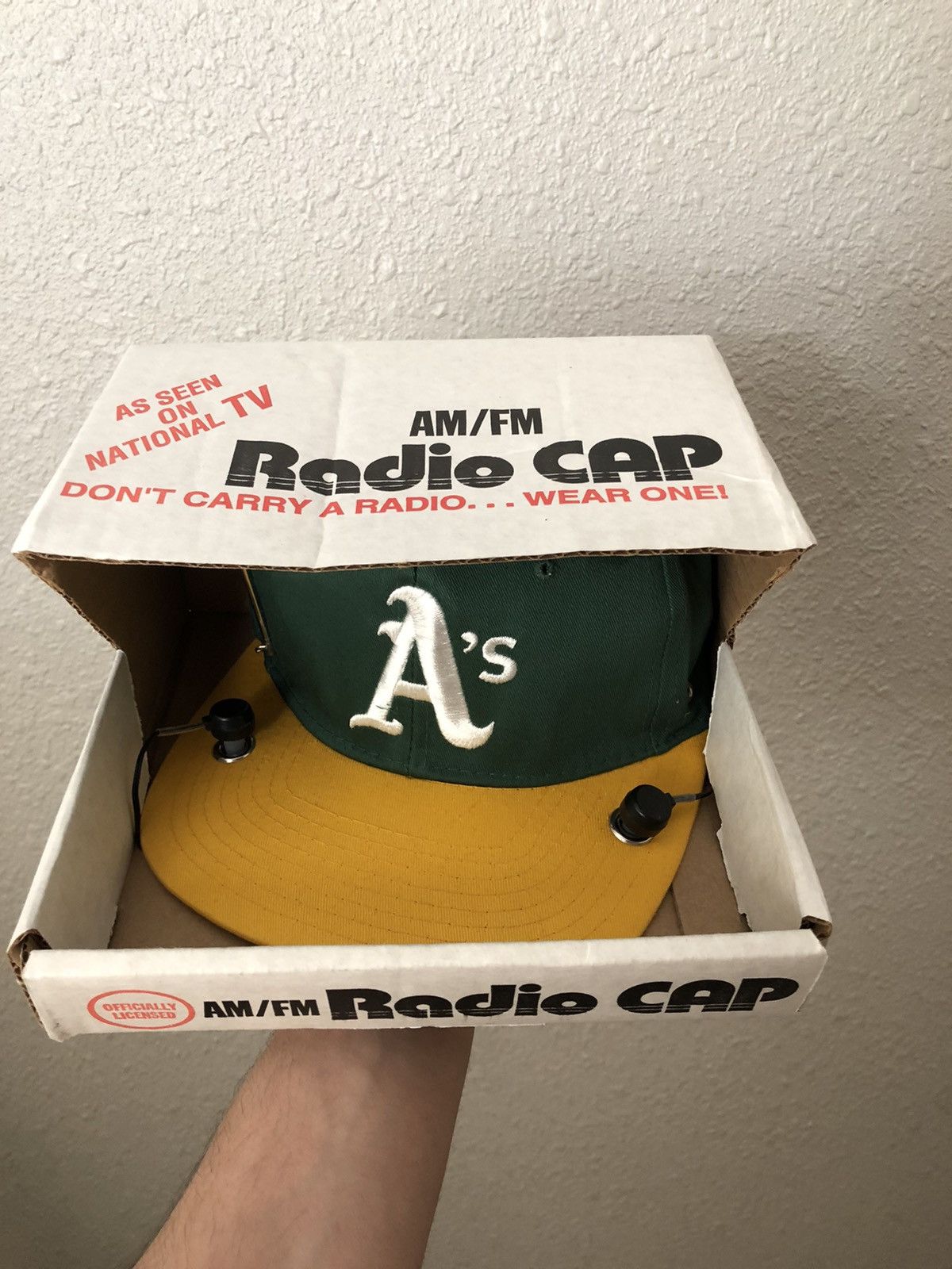 Vintage Oakland A’s 90’s vintage AM/FM Radio Cap | Grailed