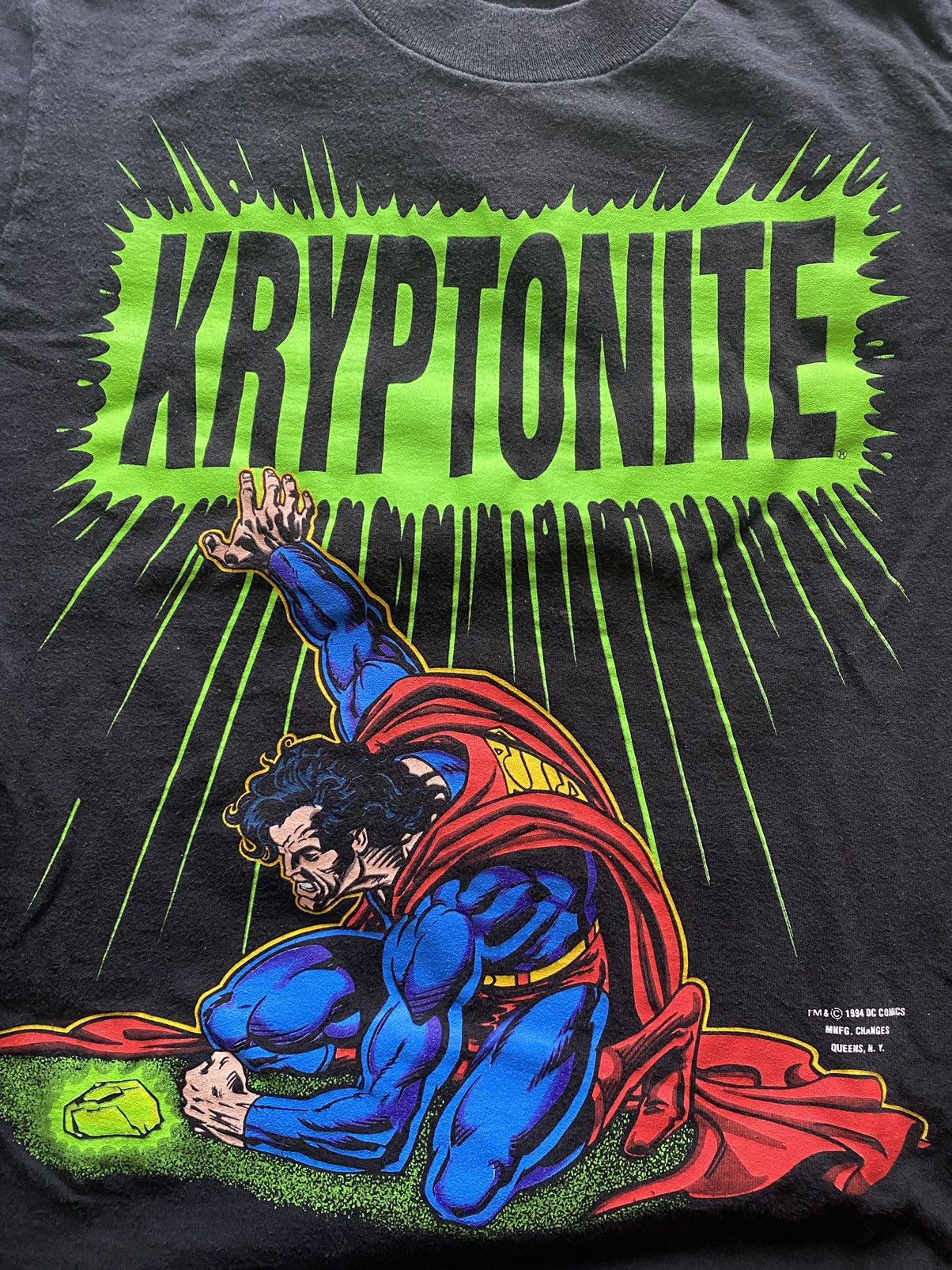 Marvel Comics × Vintage SUPERMAN 1994 Kryptonite T-Shirt | Grailed