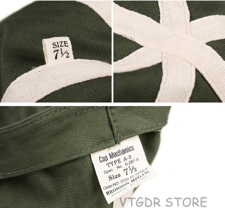 Military Bronson HBT USAAF Type A-3 Mechanics Cap US Army | Grailed