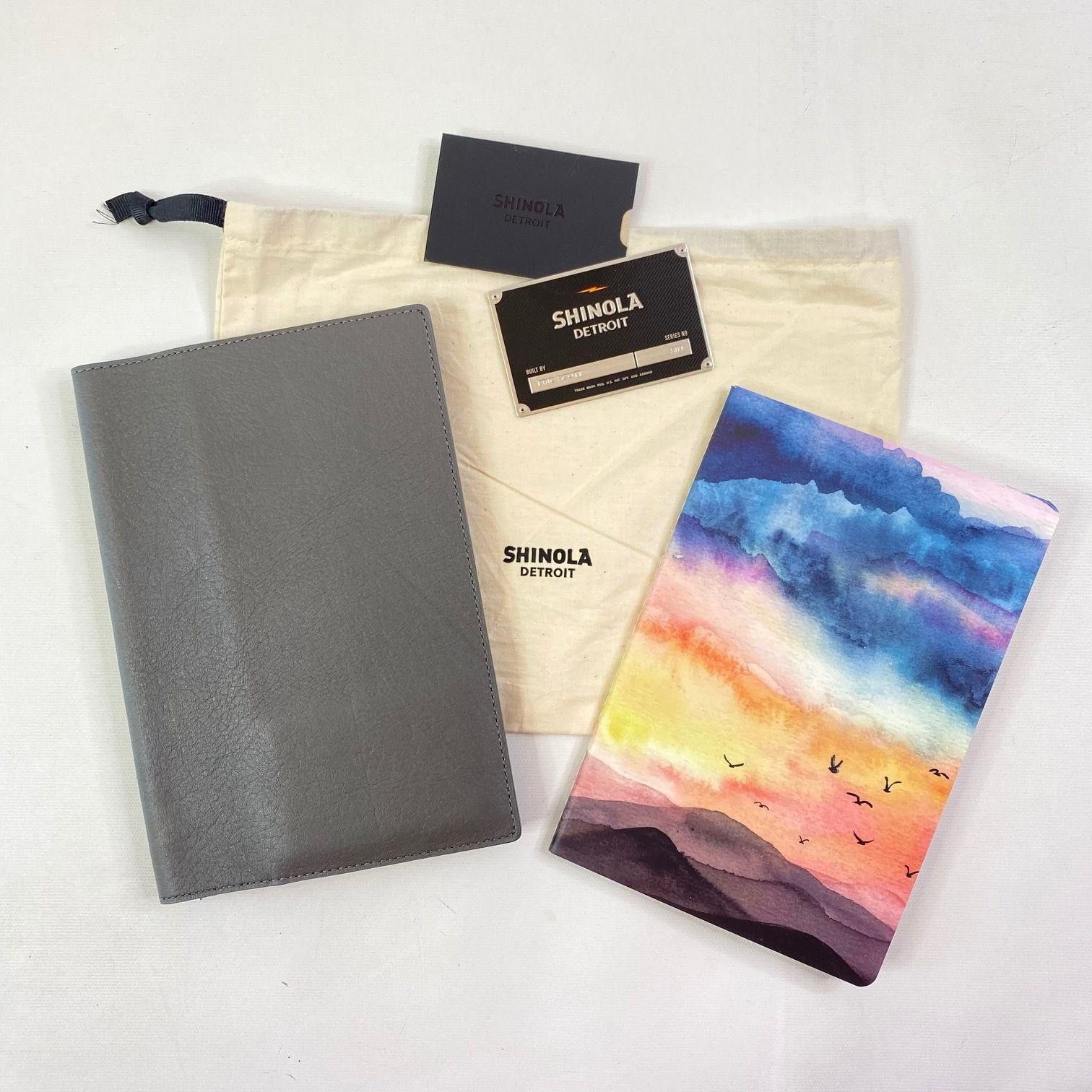 Shinola Shinola Gray Leather Journal Cover 80pg Notebook | Grailed