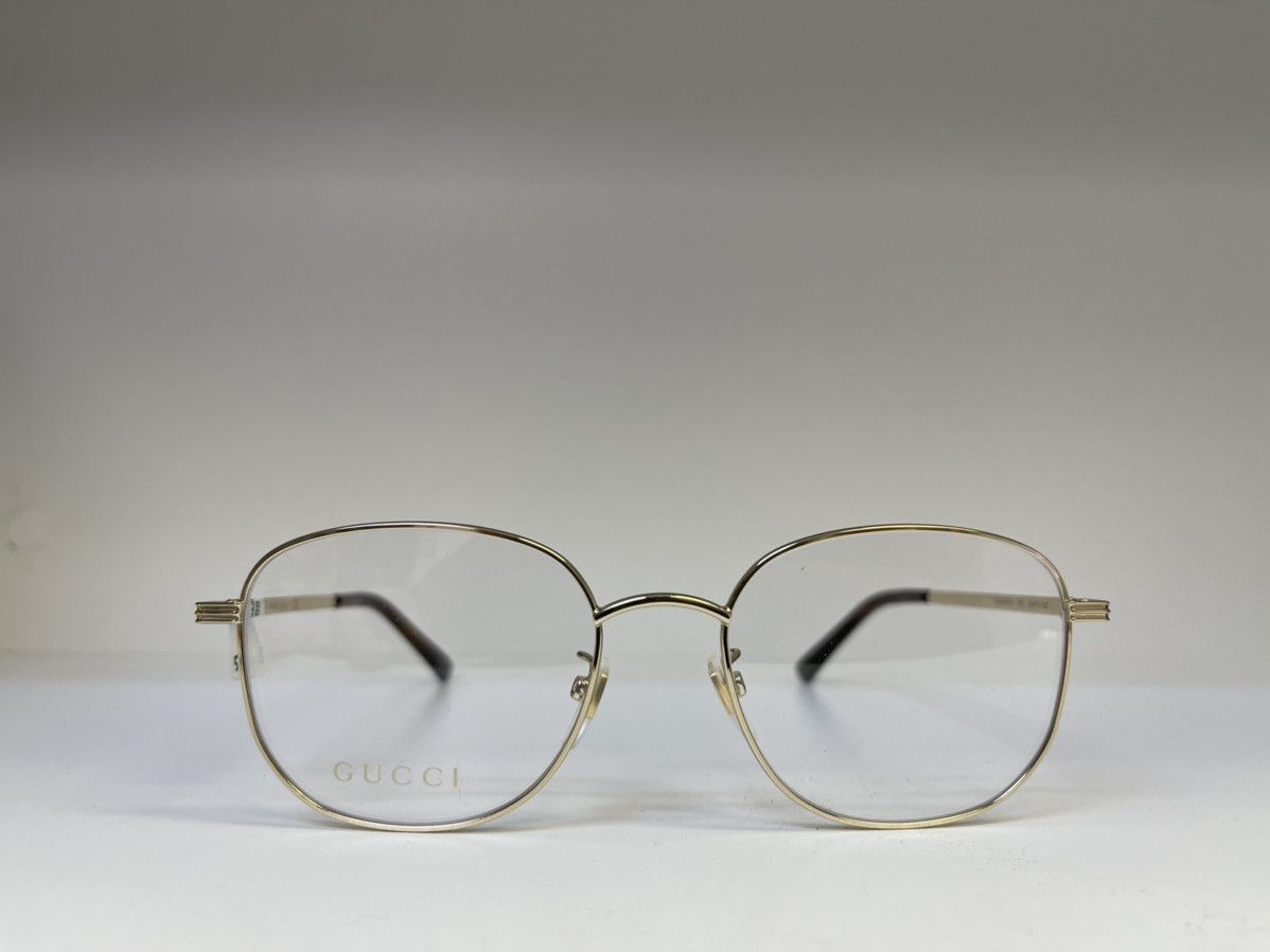 Gucci × Vintage NEW Gucci GG0838 Gold Vintage Style Glasses Eyeglasses ...