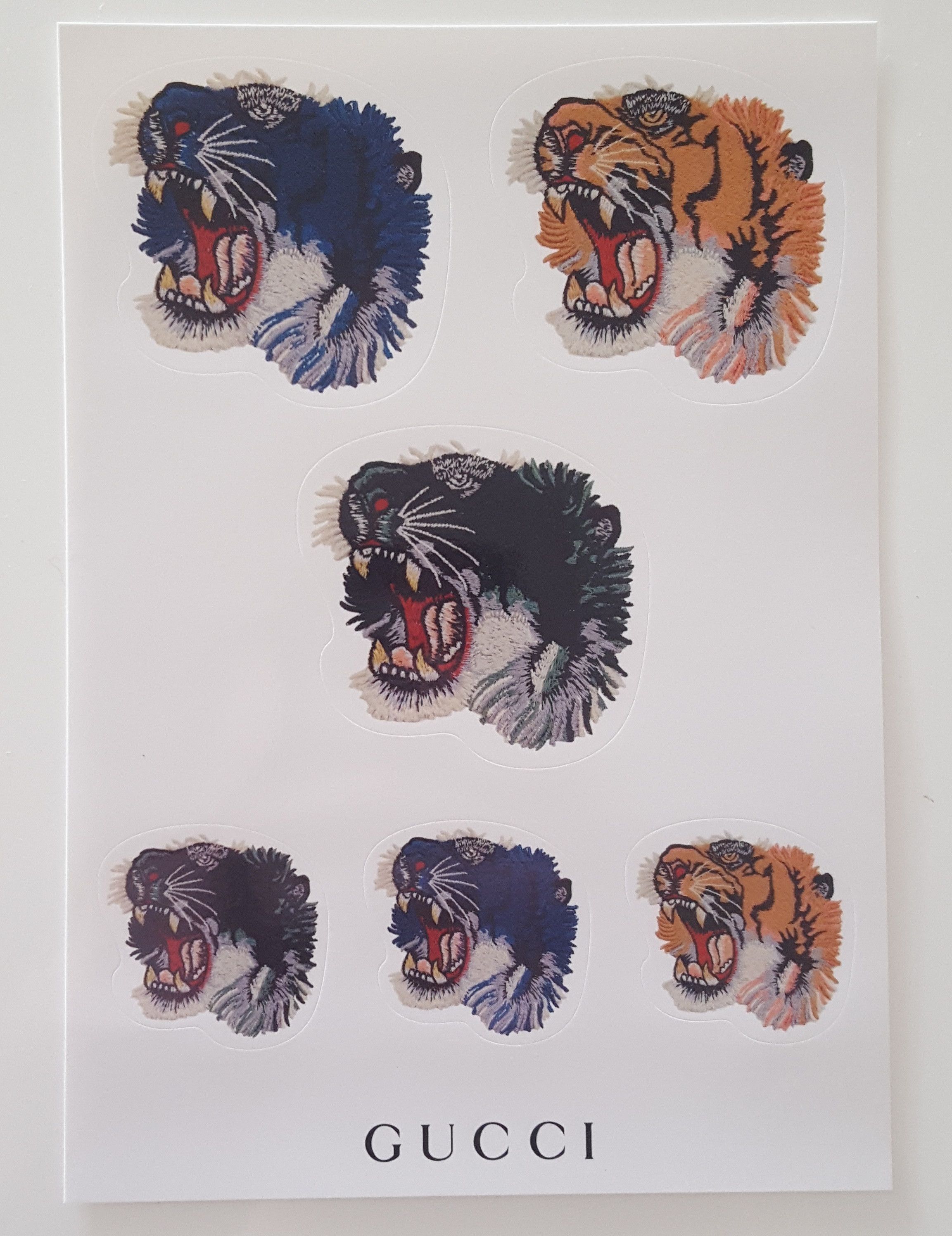 Gucci Tiger Sticker Set | Grailed