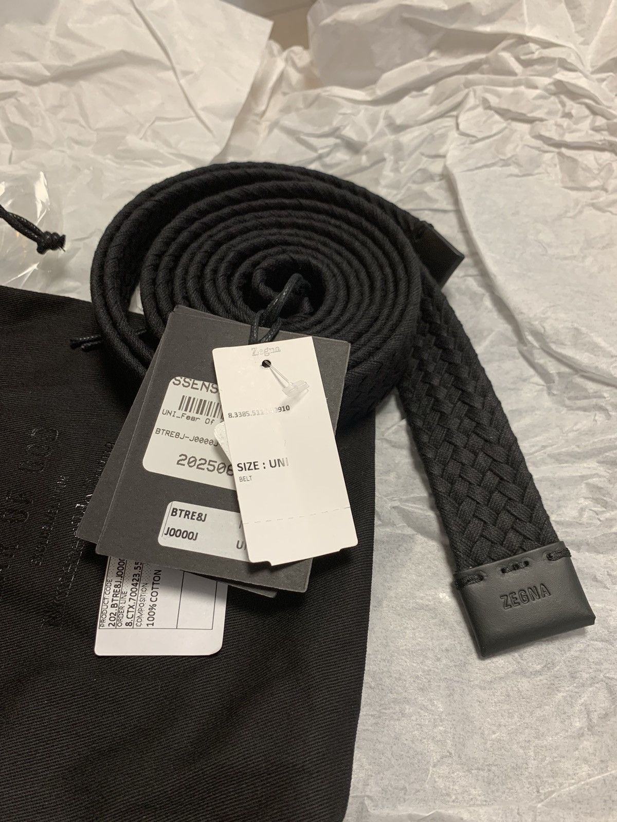 Ermenegildo Zegna × FOG × Fear of God Fear of God Zegna Braided Belt ...