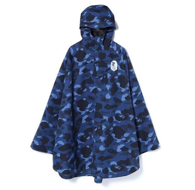 Bape BAPE Color Camo Poncho Navy | Grailed