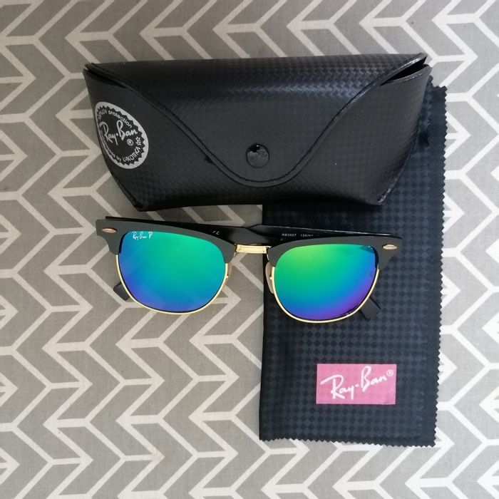 RayBan ALUMINIUM RAYBAN CLUBMASTER POLARIZED VINTAGE | Grailed