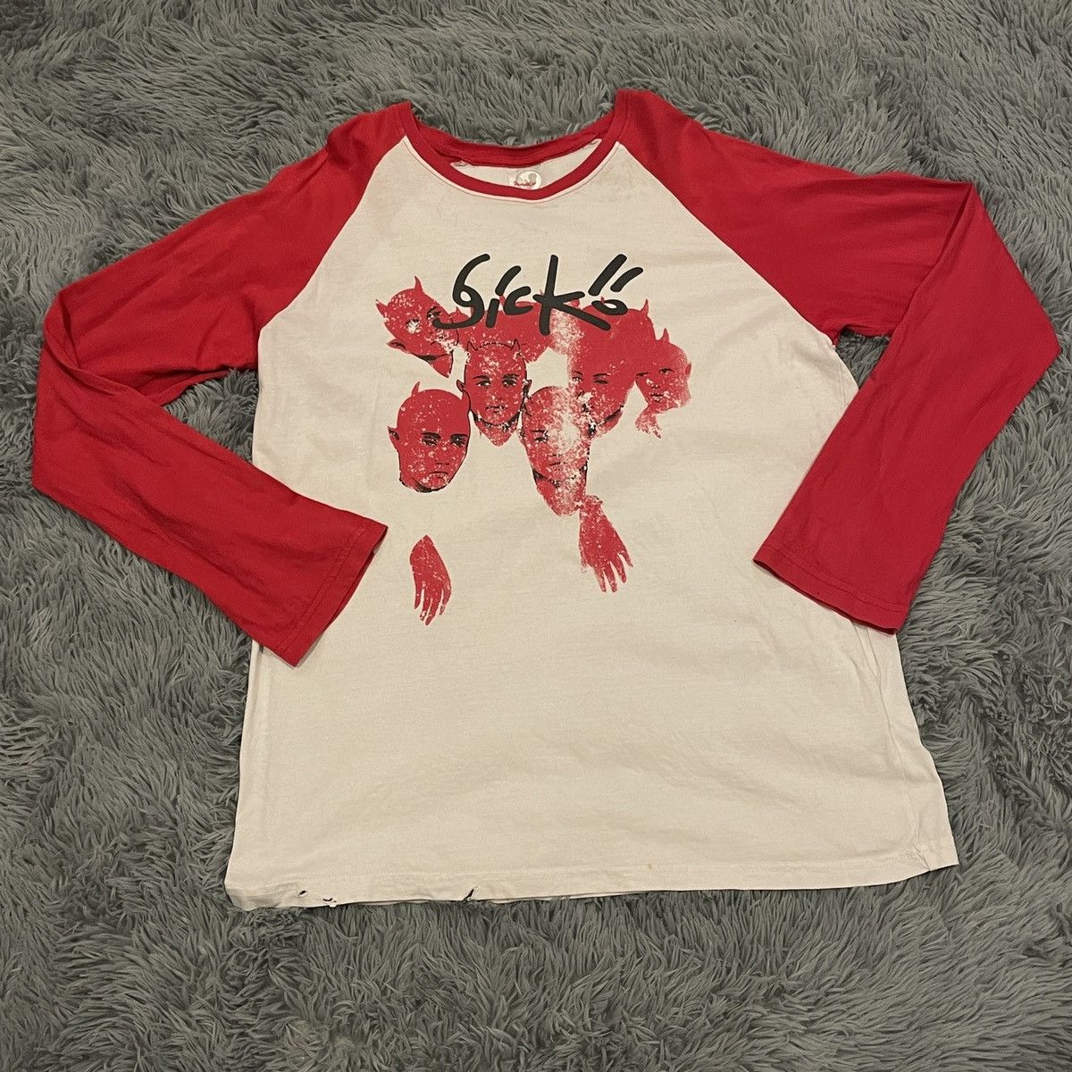 Born X Raised × Japanese Brand × Vintage SICKO BORN FROM PAIN Long ...