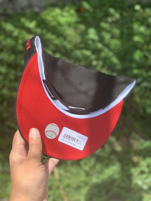 New Era Los Angeles Dodgers New Era 60th Season Red Brim Fitted Hat ...