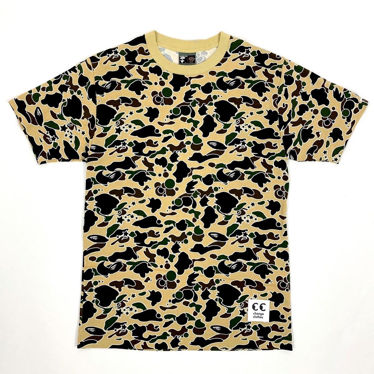Bape OG BAPE PSYCHE CAMO ALL OVER TEE SHIRT 2001 M Nigo Pharrell | Grailed