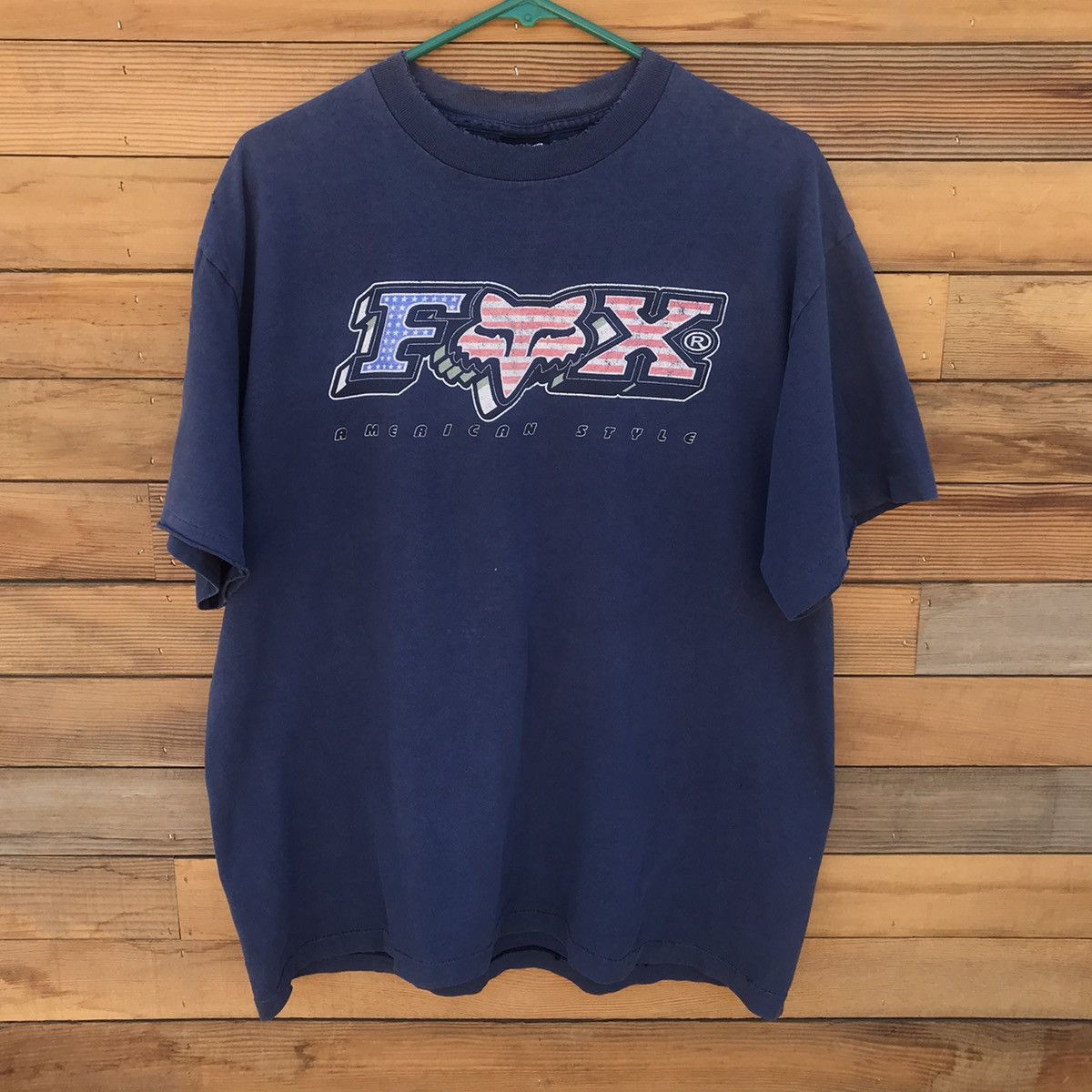 Fox Racing × Made In Usa × Vintage Vintage distressed Fox racing t ...