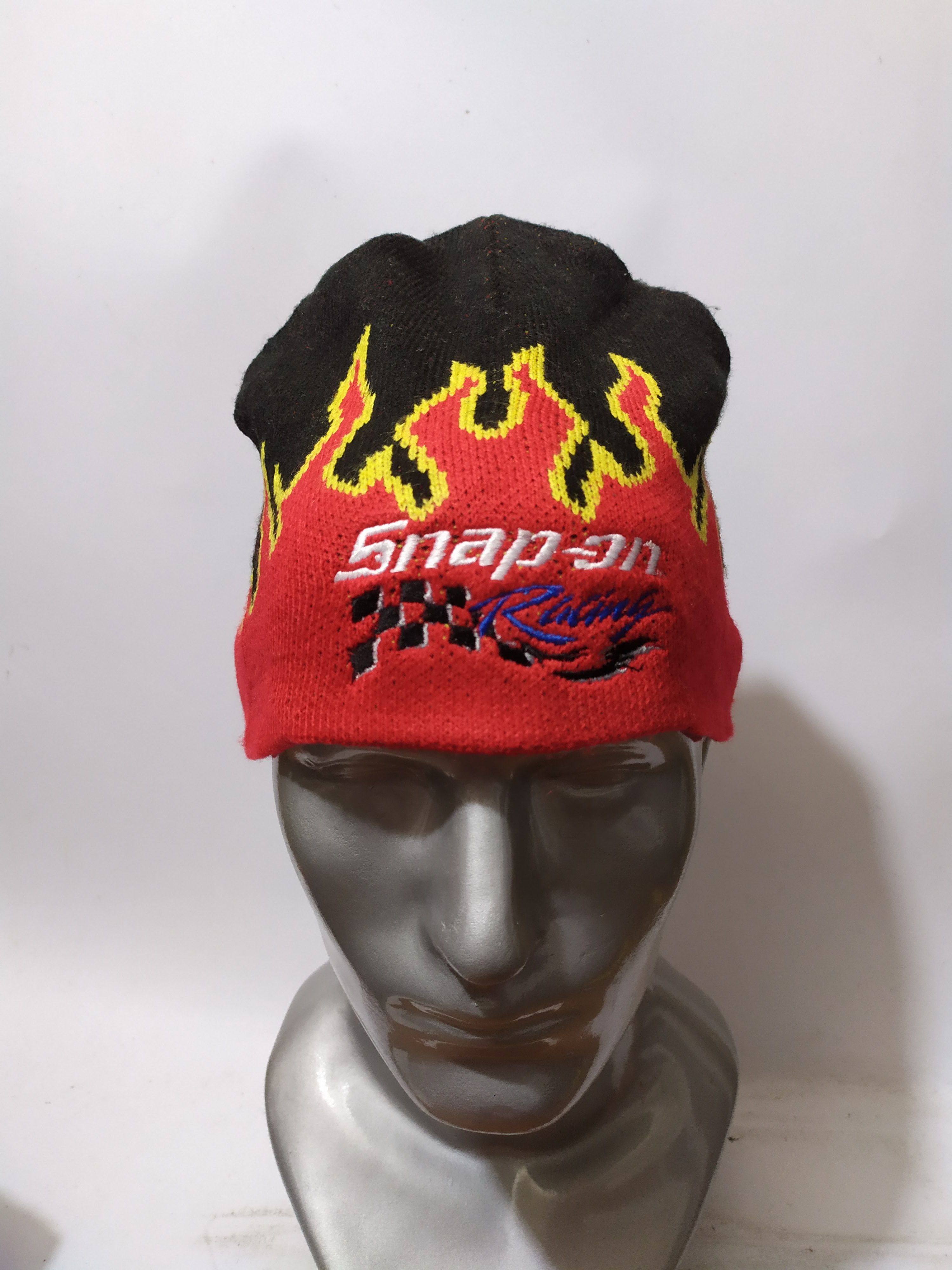 Racing Snap On Racing Flame Beanie Hats | Grailed