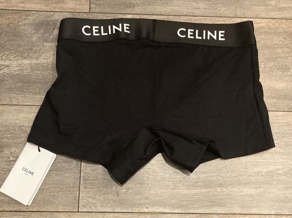 Celine Brand New Celine Logo Black Boxer Briefs Size L | Grailed