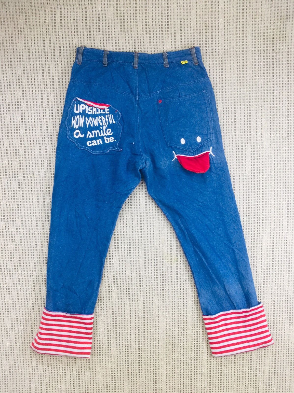 Japanese Brand × Streetwear Up Smile Denim Jeans | Grailed