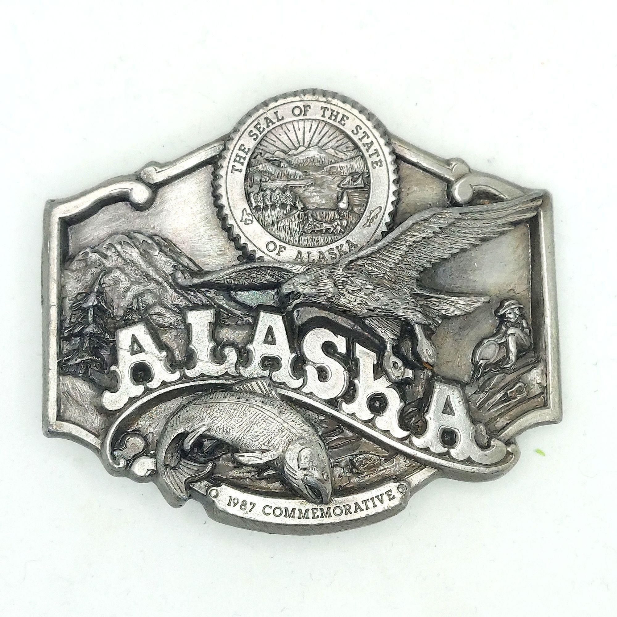 Other Alaska Belt Buckle Vintage 1987 Commemorative Eagle | Grailed