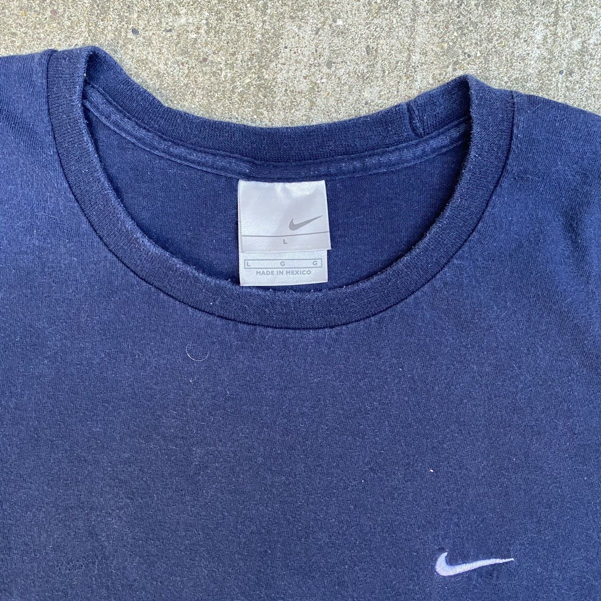Nike Vintage Nike Small Swoosh Shirt Embroidered Check | Grailed