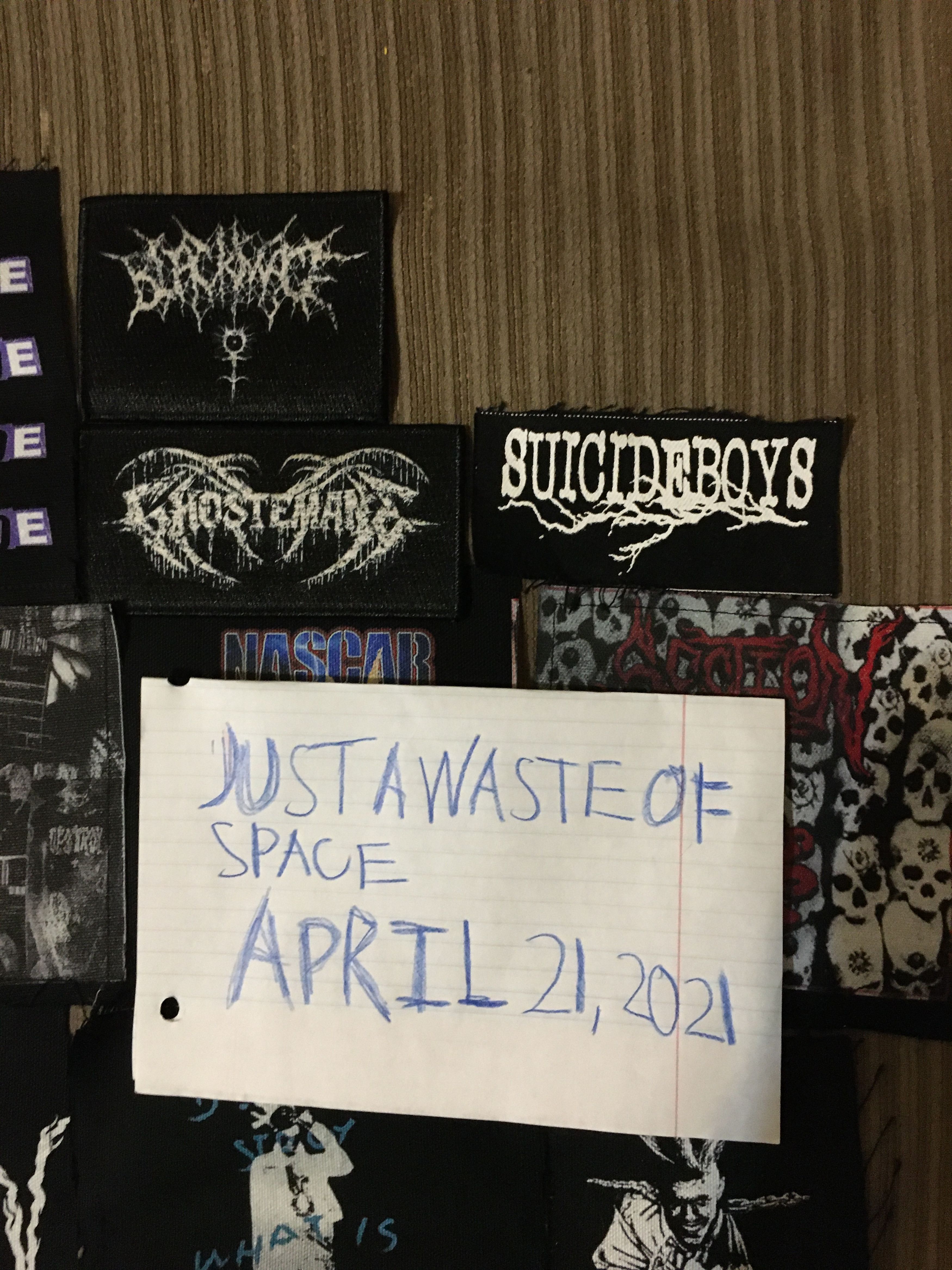 Band Tees NASCAR ALOE, GHOSTEMANE, and SUICIDEBOYS PATCHES | Grailed