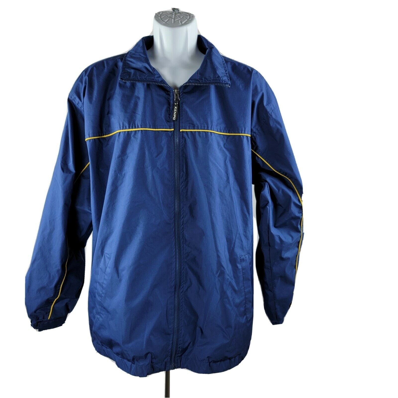 Vintage Vintage Kenpo Windbreaker Jacket Large Blue Full-Zip | Grailed