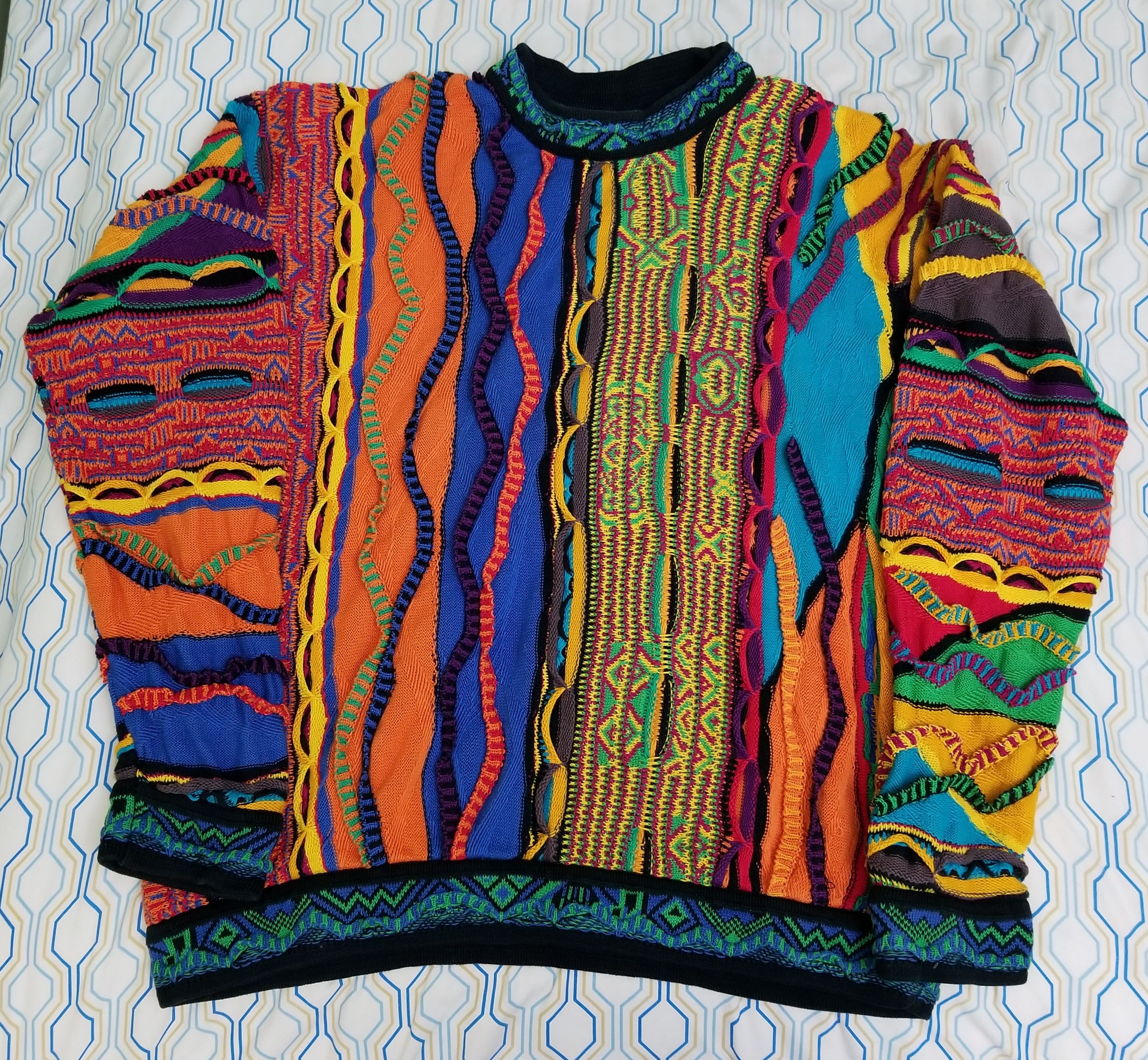 Vintage Vintage 90s Coogi Sweater Multicolor Biggie Neon Australia ...