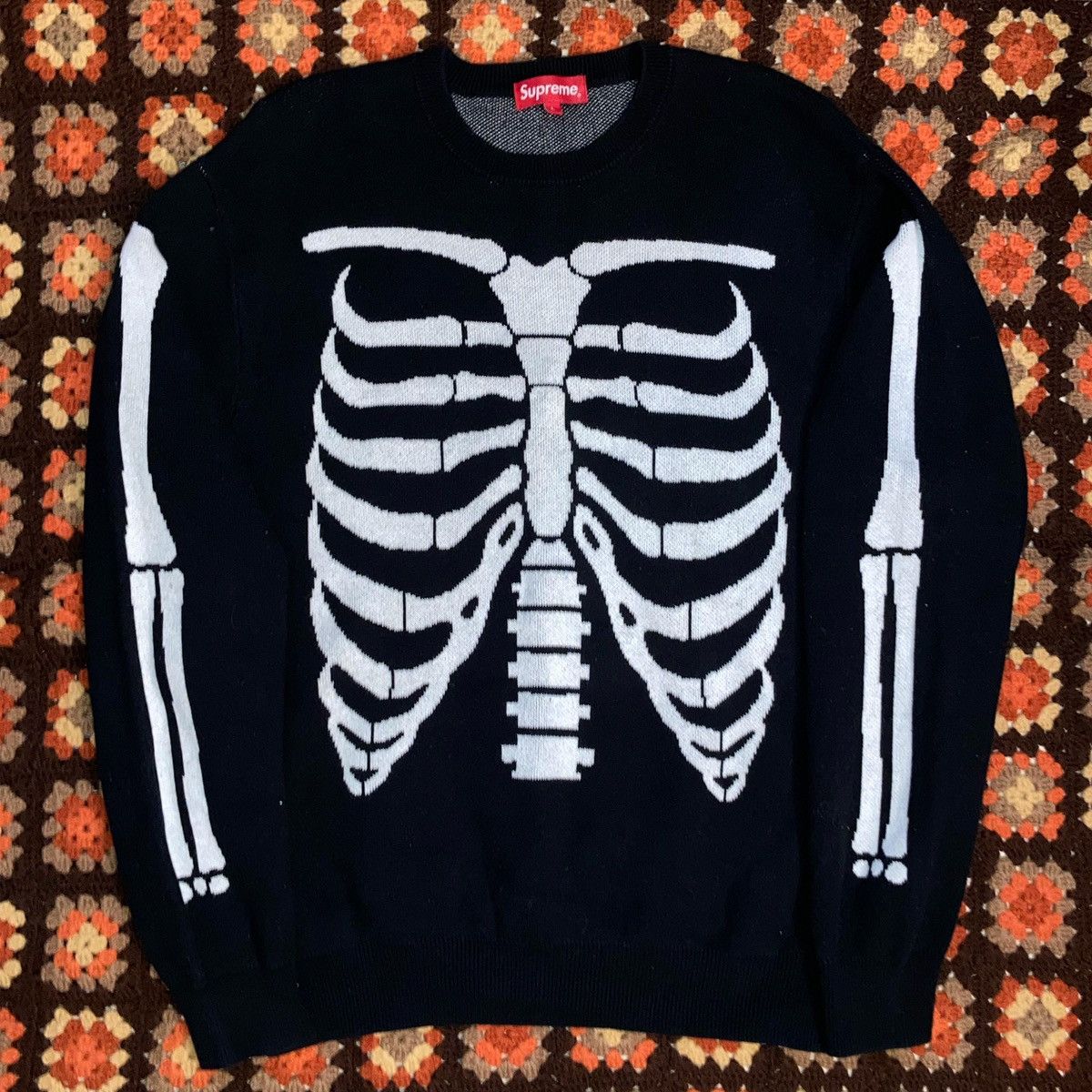 Supreme Supreme Skeleton Bones Sweater | Grailed