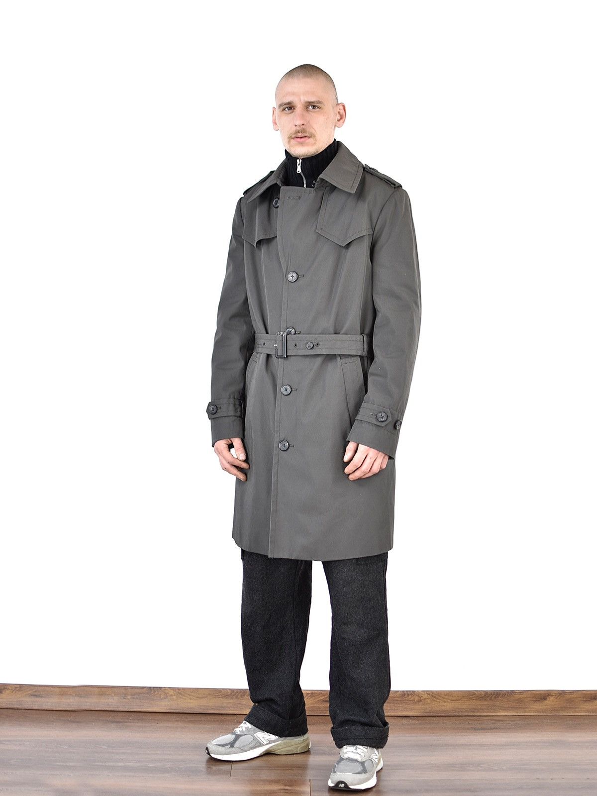 Viktor & Rolf Viktor Rolf H&M Gray Trench Coat Long Jacket L - XL / 40 ...